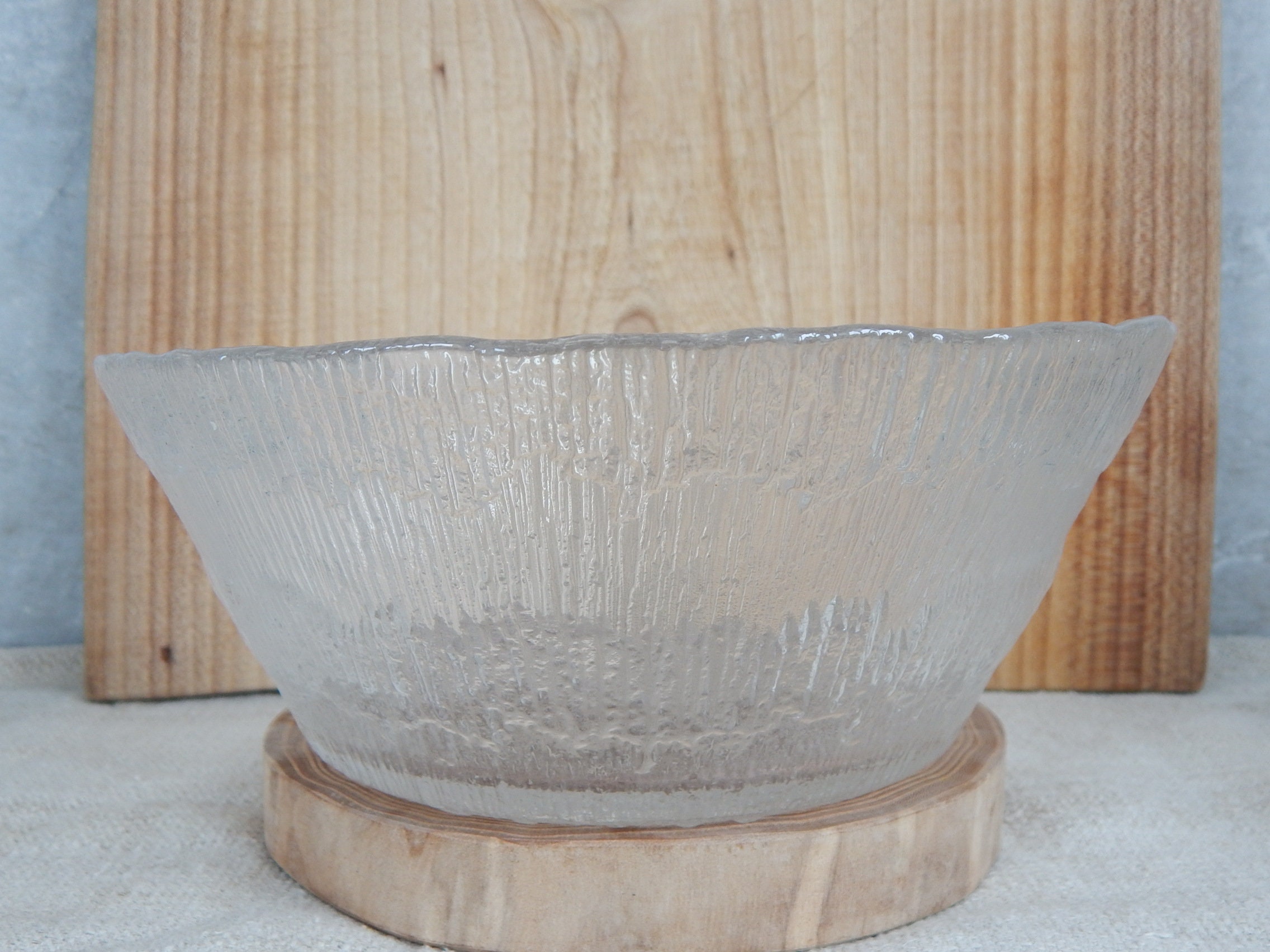 Scandinavian Glass Bowl Vintage Finnish Iittala Solaris Bowl Tapio ...
