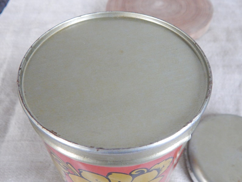 Russian Tin Jar with lid Soviet Design | Etsy