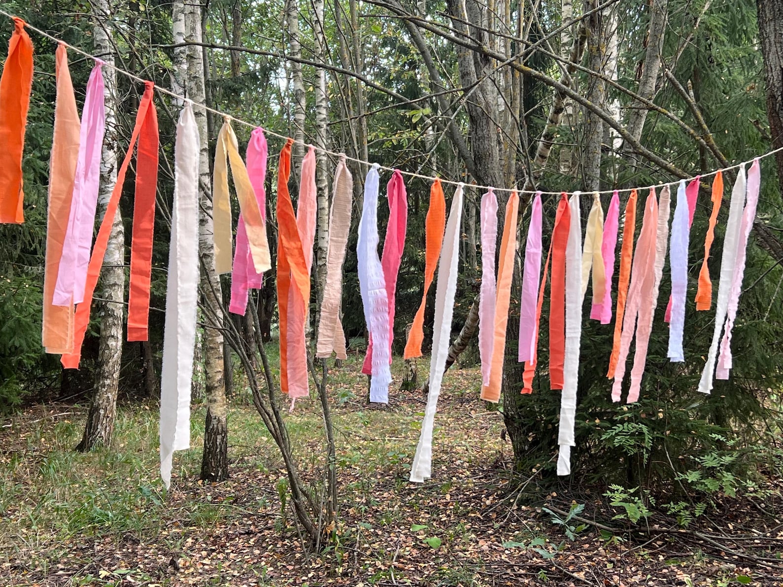 Party Decor/ Fiesta Tassel Bunting Multicoloured Wedding Garland/ Rag ...