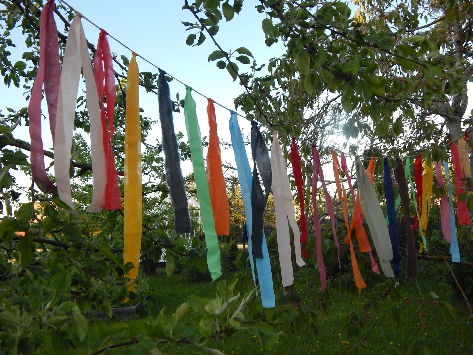 Party Decor/ Fiesta Tassel Bunting Multicolored Wedding Garland/ Rag ...