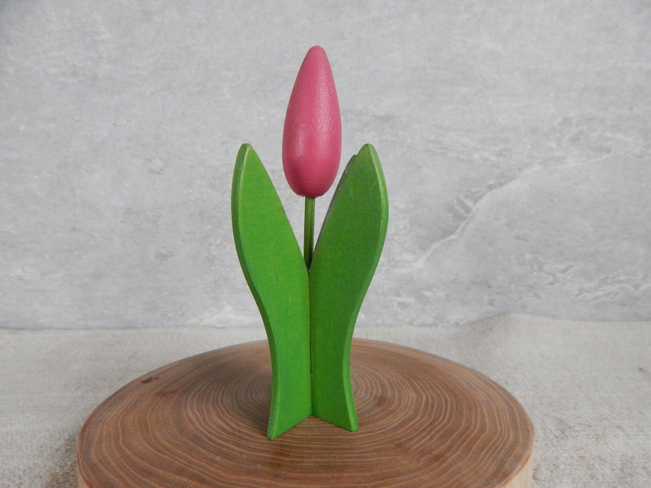Kitchen & Dining Vintage Swedish wooden tulip Decor Wooden Table Decor ...