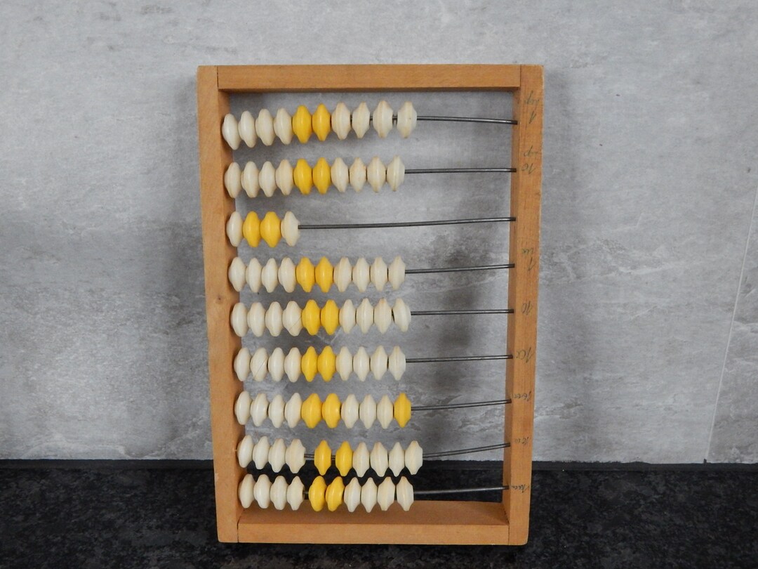 Vintage Wood Abacus/ Rustic Industrial Old Time Computer, Back to ...
