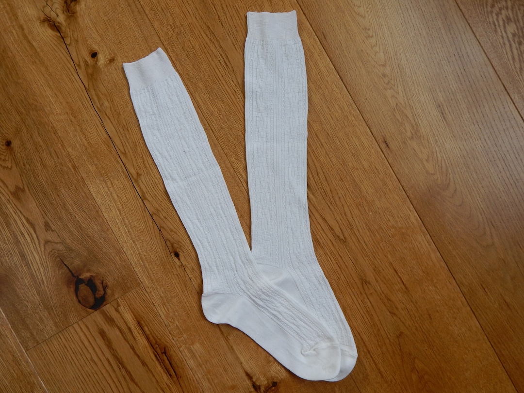 NOS Vintage Kids White Bobby- Socks Retro Cotton Half- Stockings Kids ...