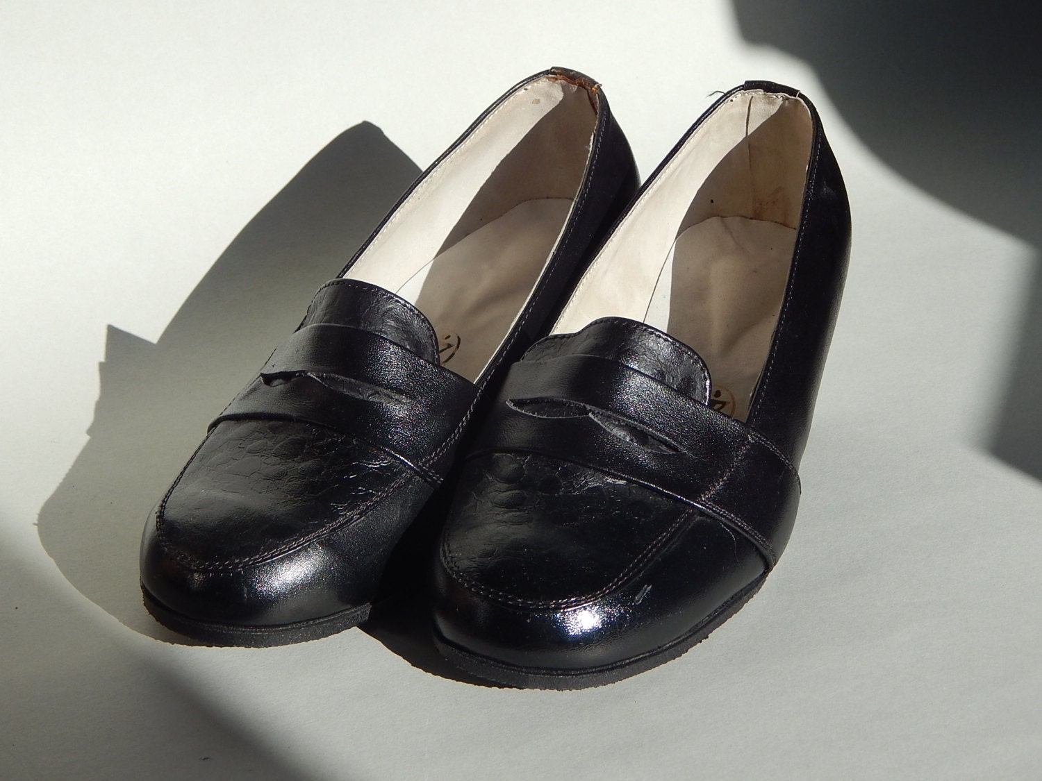 Unused Soviet Vintage Ladies Leather Shoes Black Genuine | Etsy