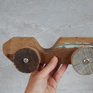 Vintage Style Hand Made Wooden Push Car Toy Rustic Heavy Wood Car - Etsy