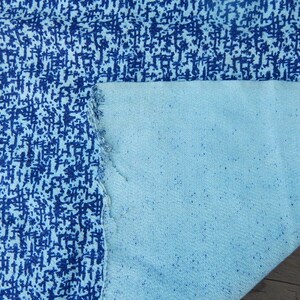 Antique Blue Printed Fabric New Old Stock Cotton Fabric Vintage ...