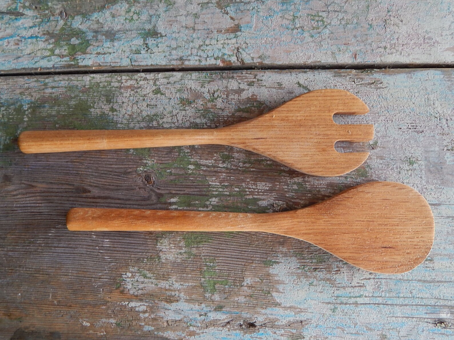Scandinavian Vintage Wooden Salad Spoons Kitchen Utensils - Etsy