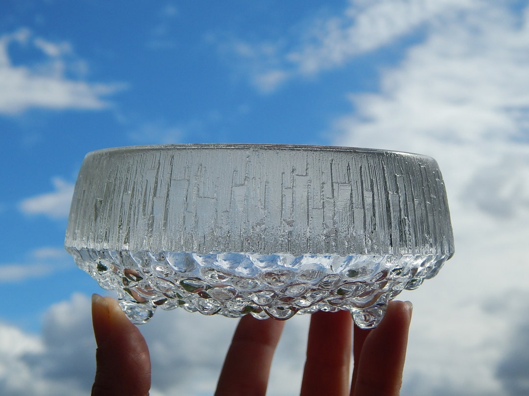 Scandinavian Vintage Iittala Finland Ultima Thule Glass Bowl - Etsy