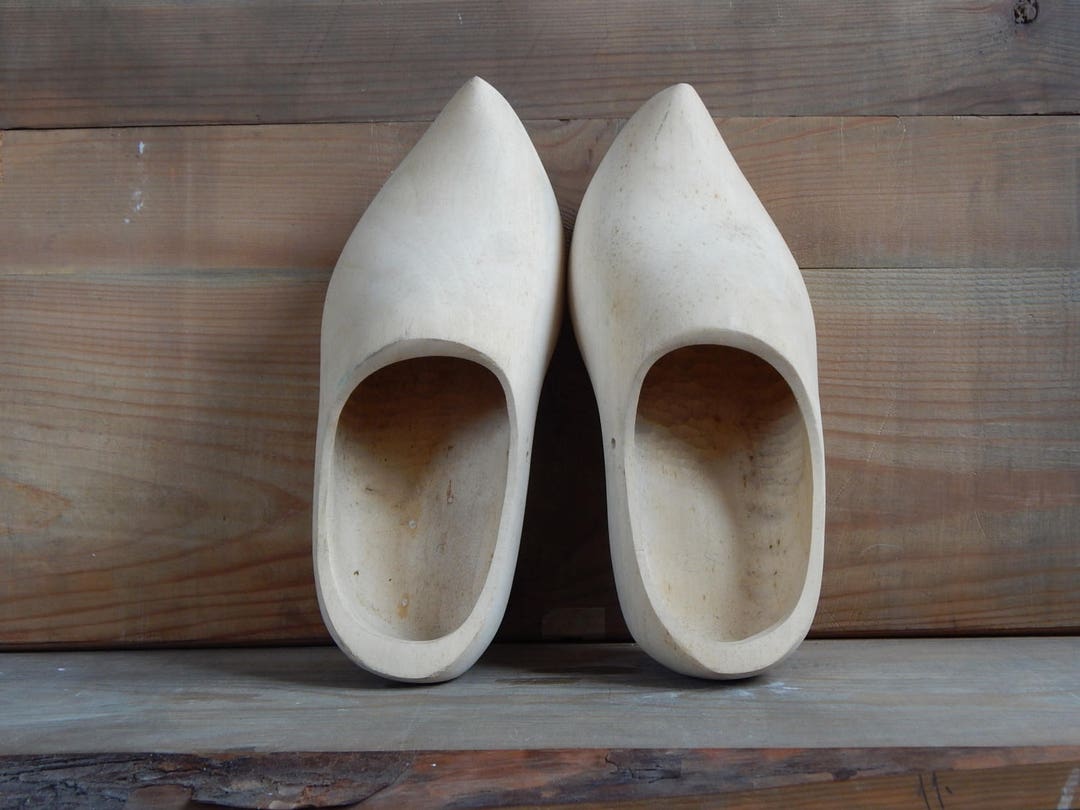 Vintage Wooden Shoes Vintage Garden Footwear Wood Shoes Platform Shoes ...