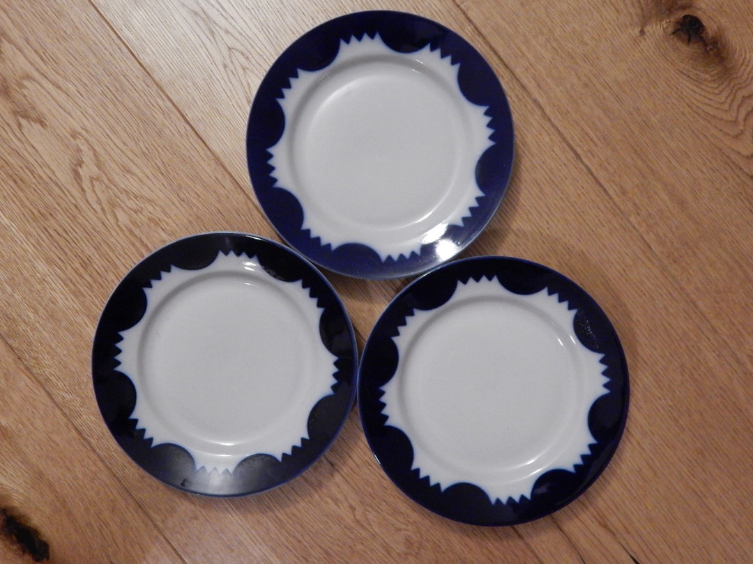 Riga Porcelain Factory Plate Vintage Dessert Plate Tableware Serving ...