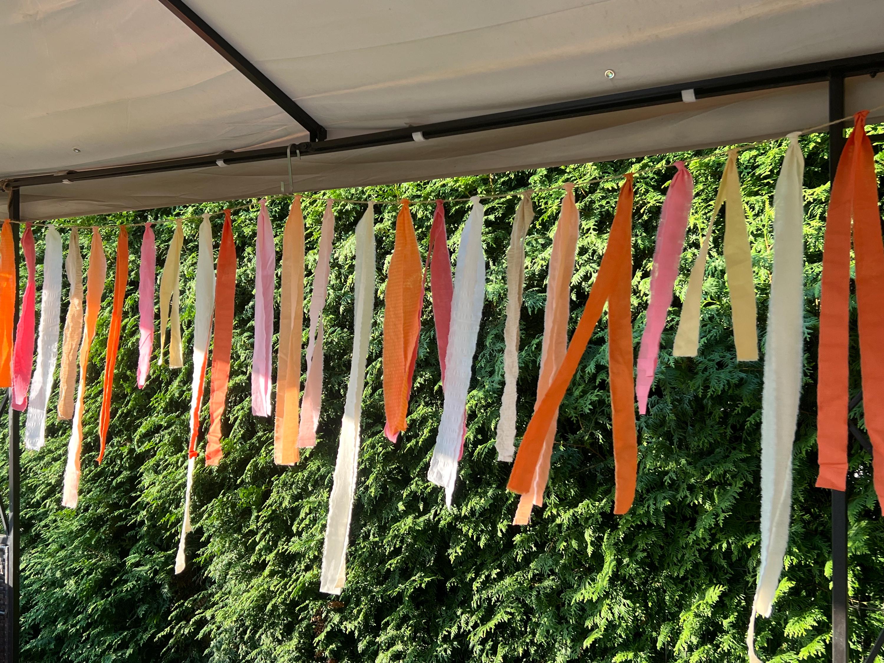 Party Decor/ Fiesta Tassel Bunting Multicoloured Wedding Garland/ Rag ...