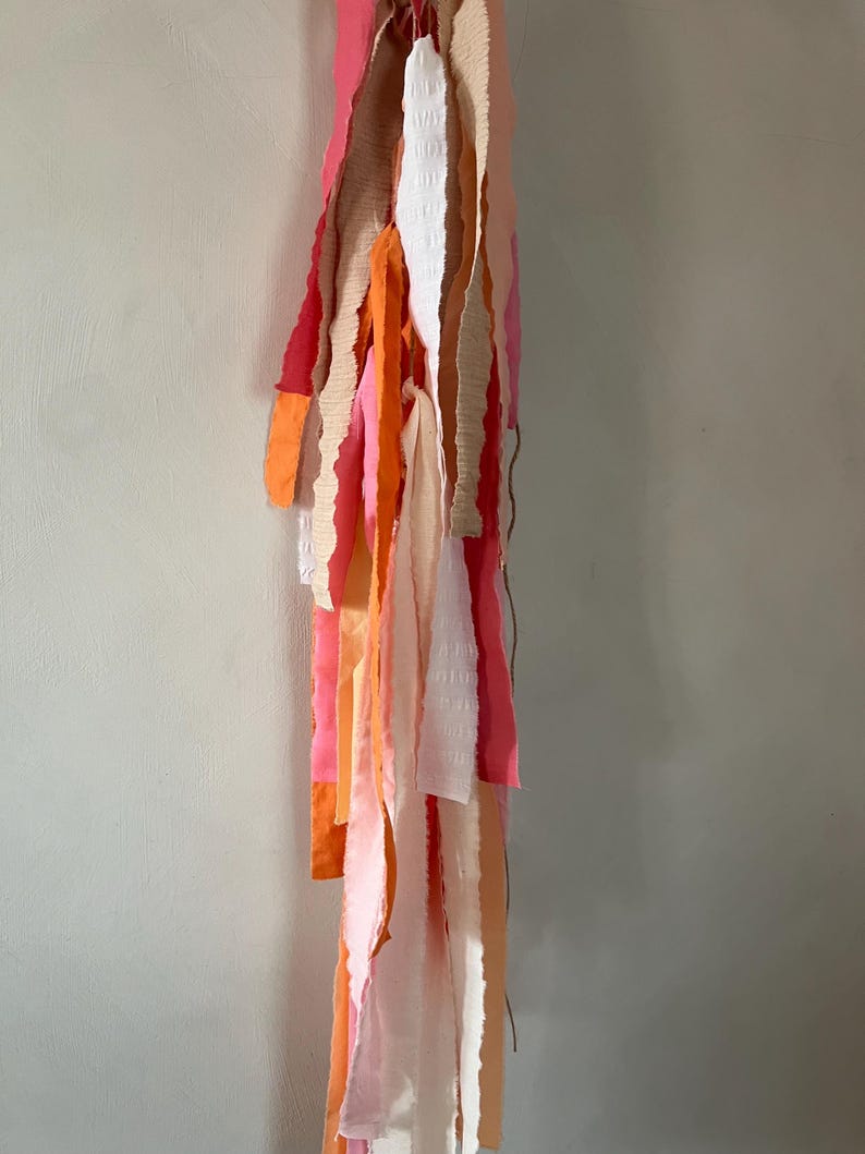 Party Decor/ Fiesta Tassel Bunting Multicoloured Wedding Garland/ Rag ...