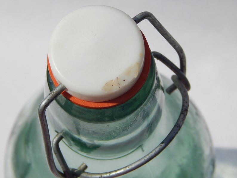 Vintage Light Blue Milk Bottle Glass Bottle Heavy Thick Milk | Etsy