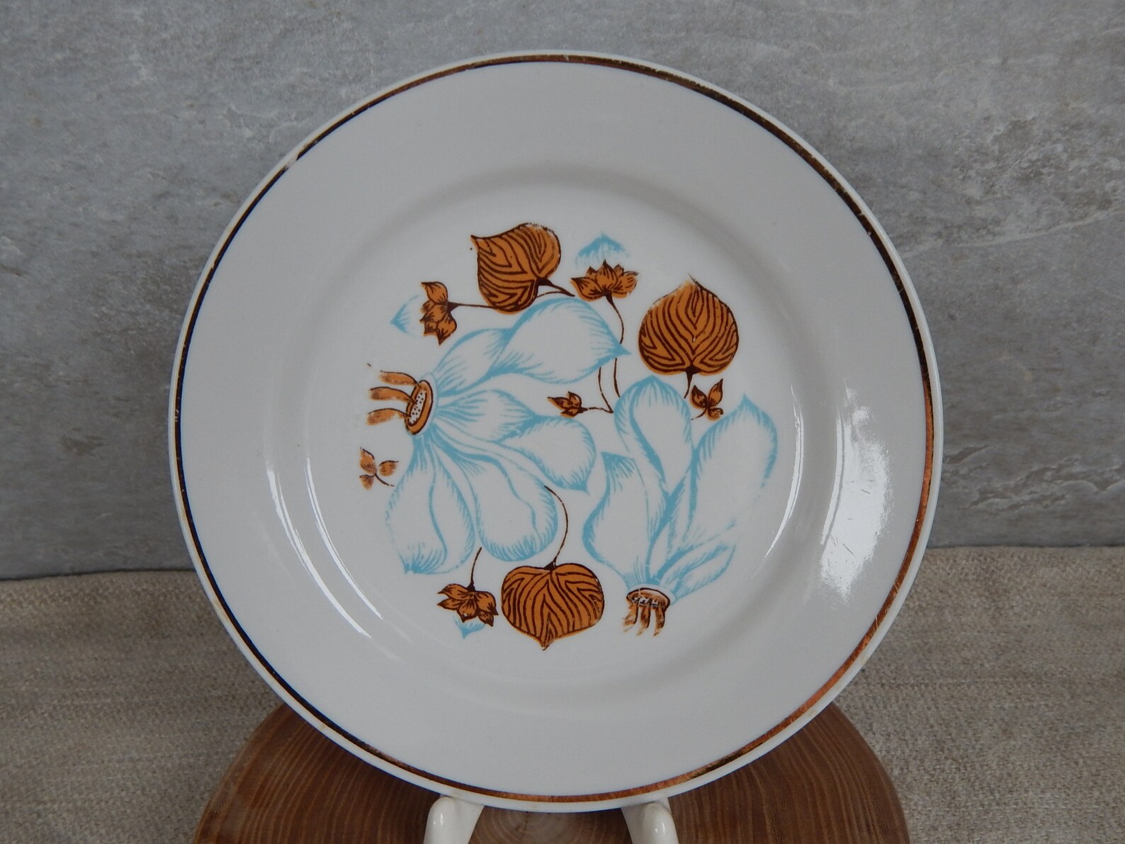 Riga Porcelain Factory Collectible Cake Plate Vintage Plate | Etsy