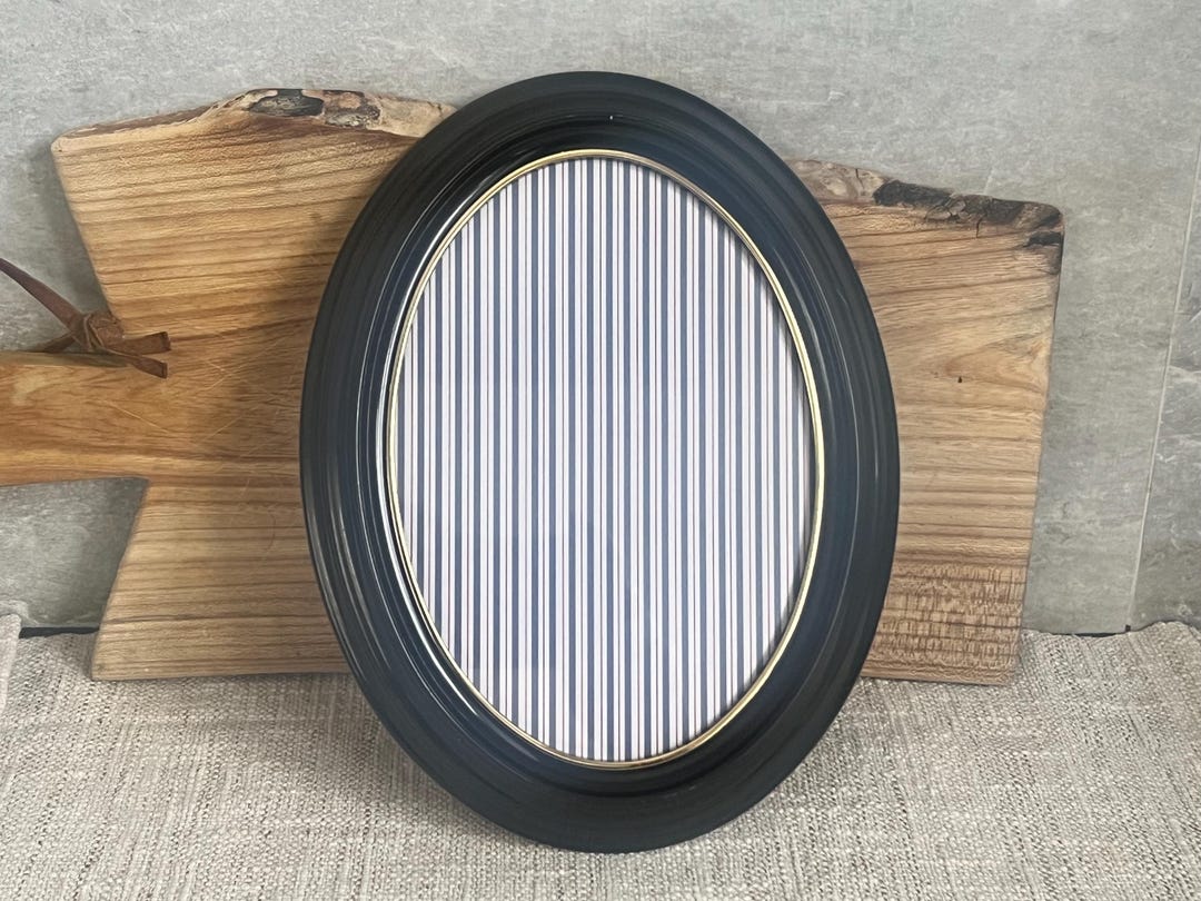 1 Vintage JYDEN Picture Frame Oval Shape Antique Look Plastic Decor ...