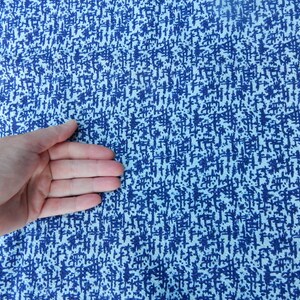 Antique Blue Printed Fabric New Old Stock Cotton Fabric Vintage ...