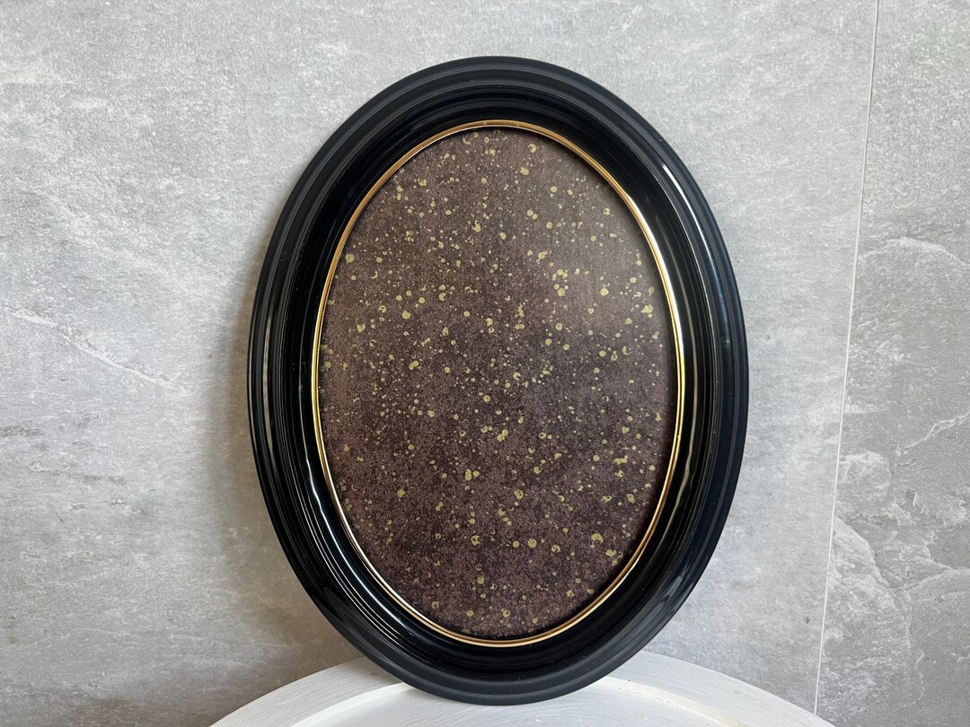 1 Vintage JYDEN Picture Frame Oval Shape Antique Look Plastic Decor ...