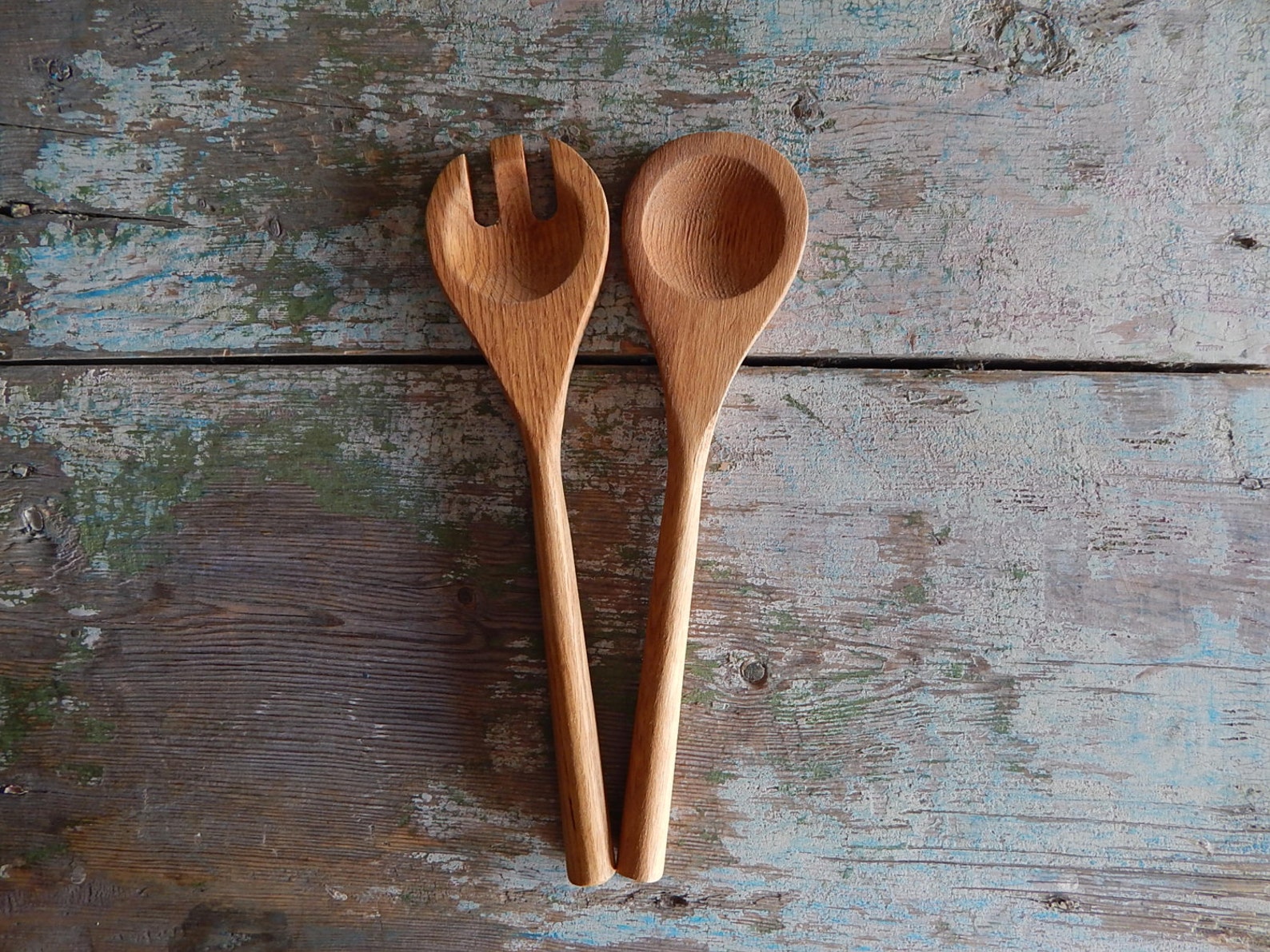 Scandinavian Vintage Wooden Salad Spoons Kitchen Utensils - Etsy