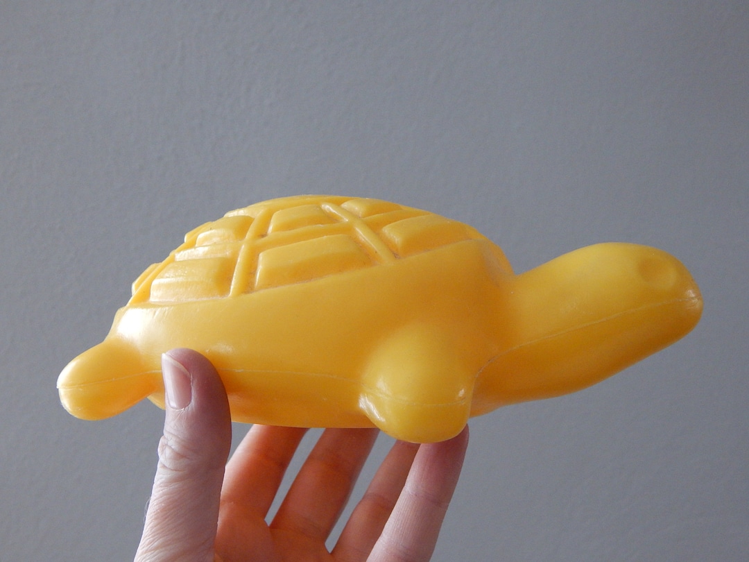 Vintage Plastic Turtle Toy, Yellow Plastic Turtle, 1980 S. - Etsy