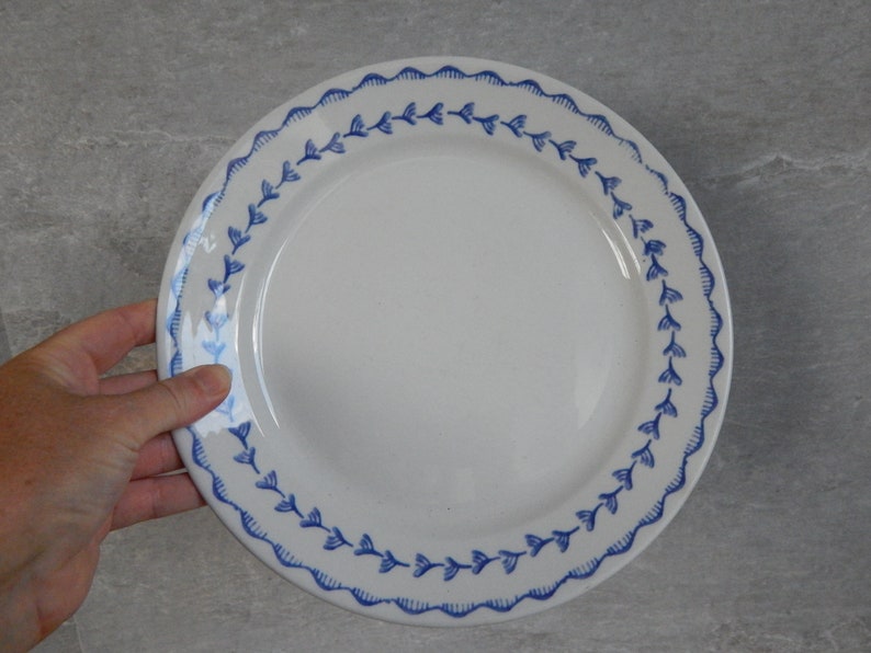 Old Arabia of Finland Plate White Blue Border Dinner Plate - Etsy