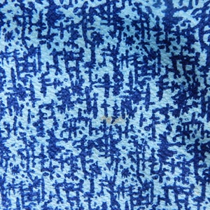 Antique Blue Printed Fabric New Old Stock Cotton Fabric Vintage ...