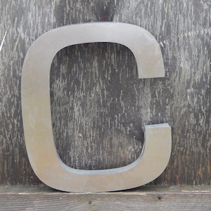 Vintage Industrial Metal Letter C Wall Decor - Etsy