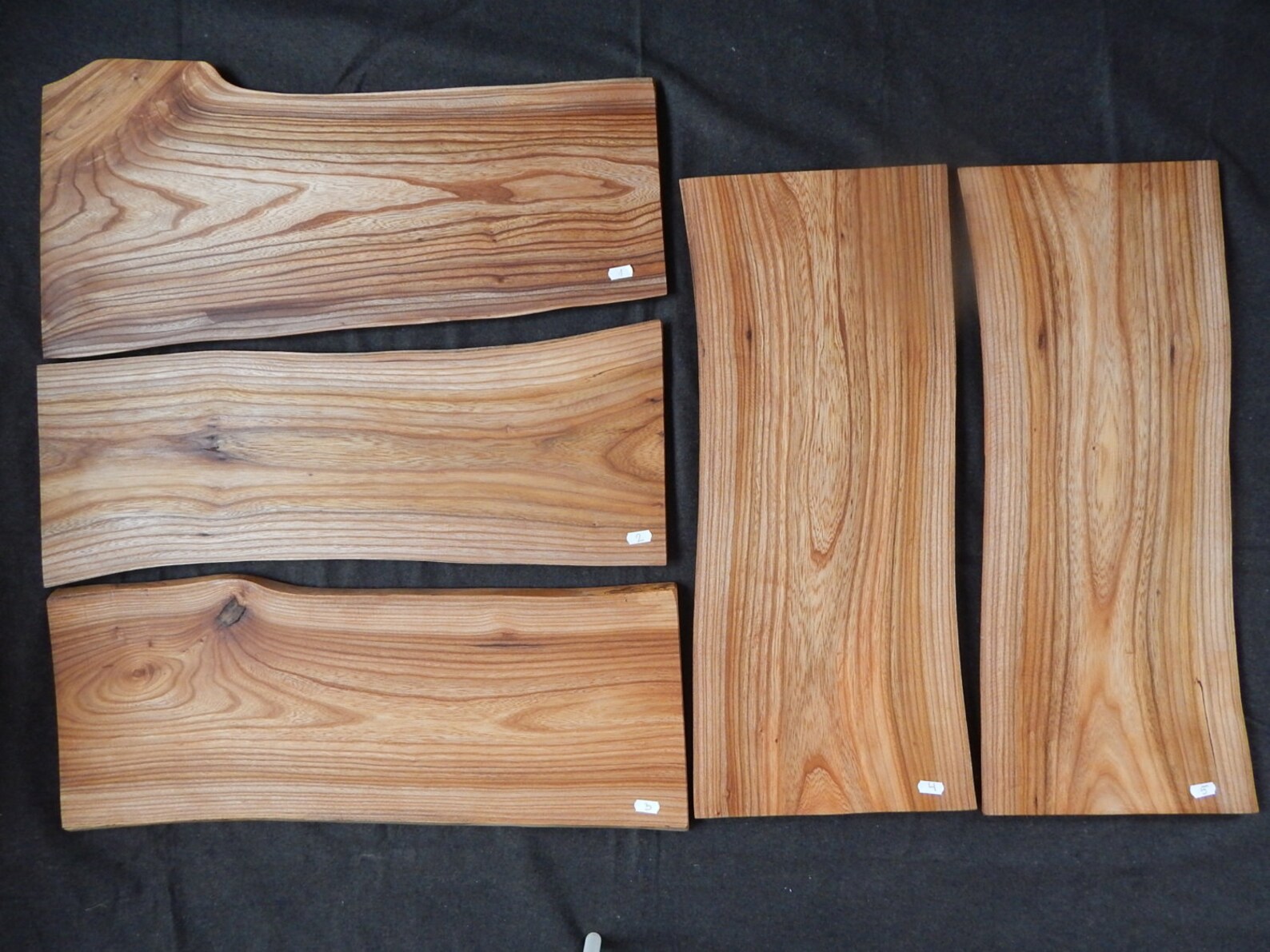 Wooden Serving Board Cutting Board Live Edge Elm Wood Board Rustic ...