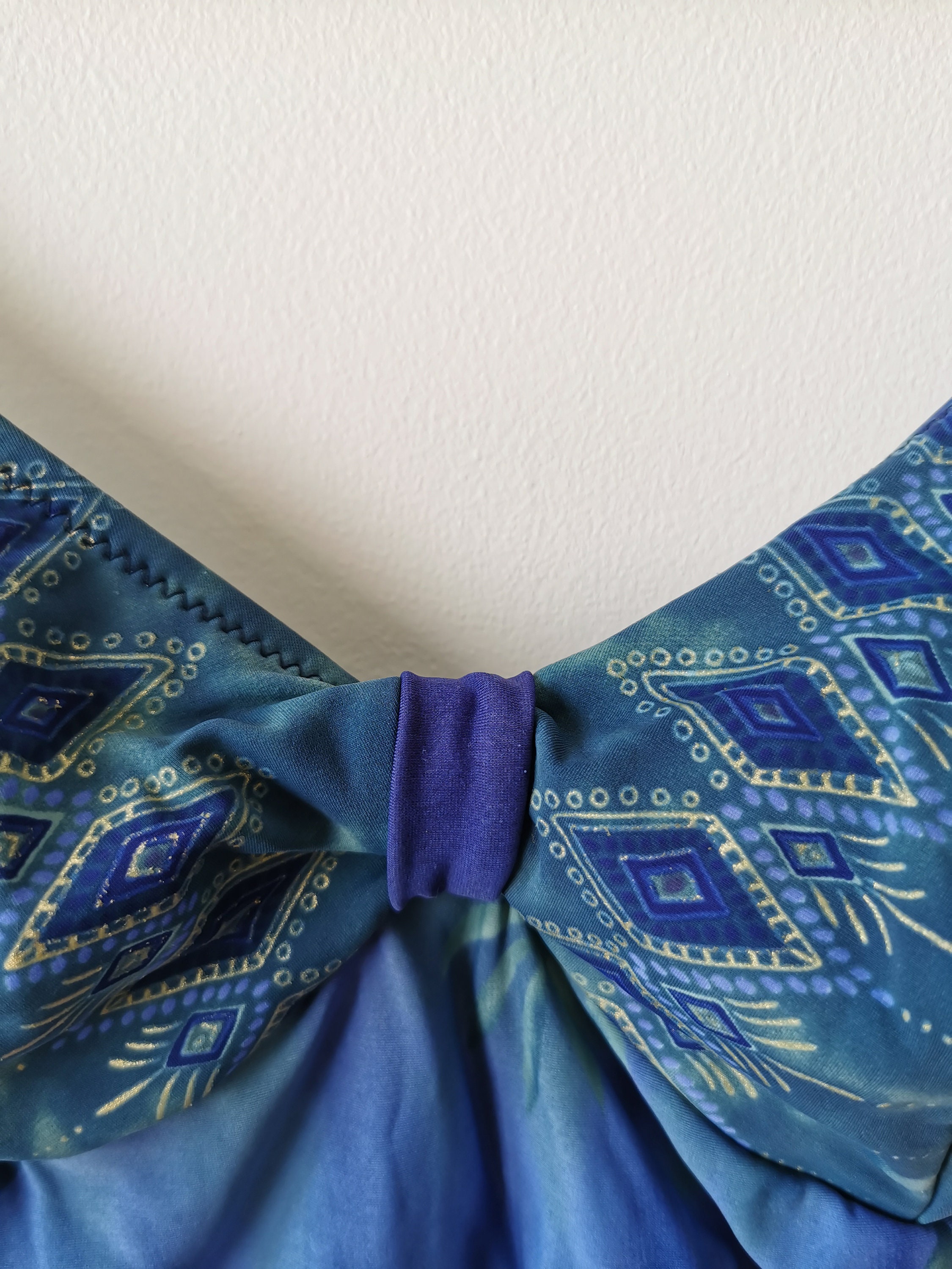 Blue One Piece Swimsuit Vintage Bathing Suit Retro Speedo Beachwear ...