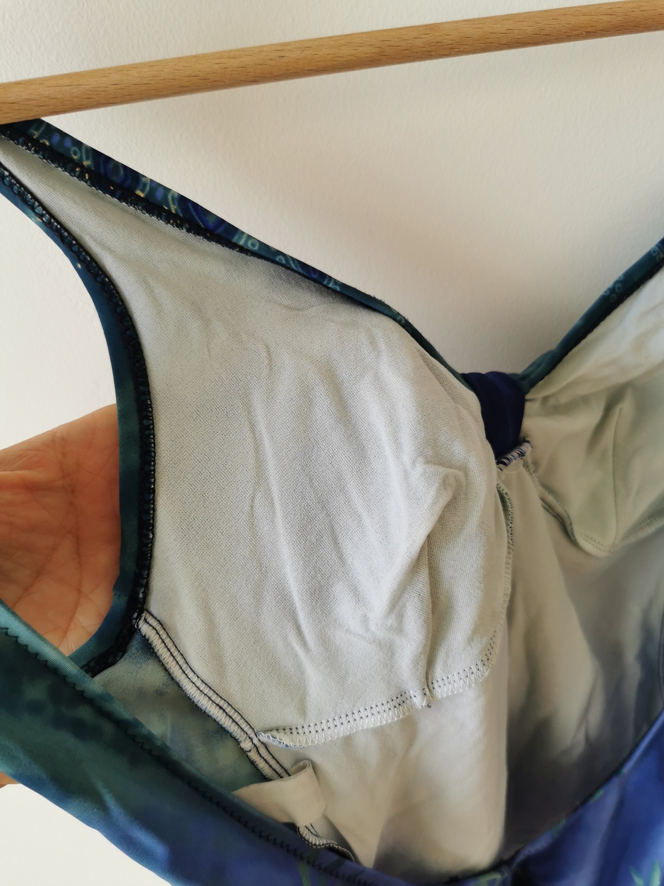 Blue One Piece Swimsuit Vintage Bathing Suit Retro Speedo Beachwear ...