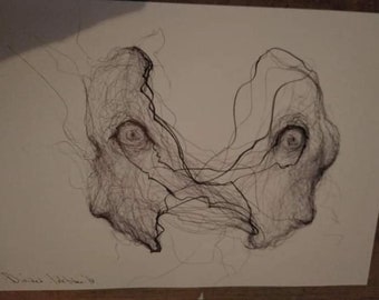 Pen and Ink Figure Drawing - Etsy UK