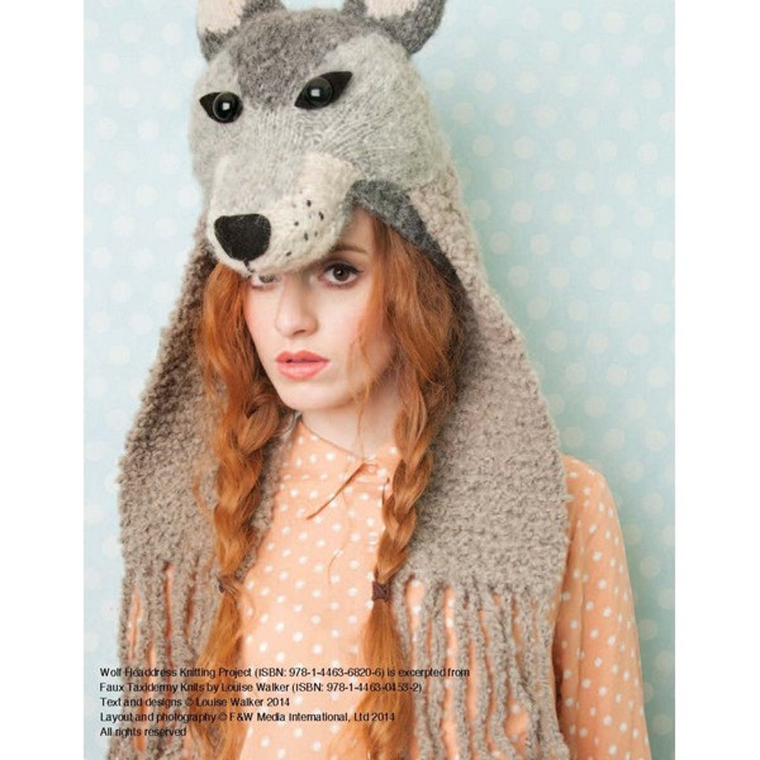 Wolf Headress Knitting Pattern Download - Etsy Canada