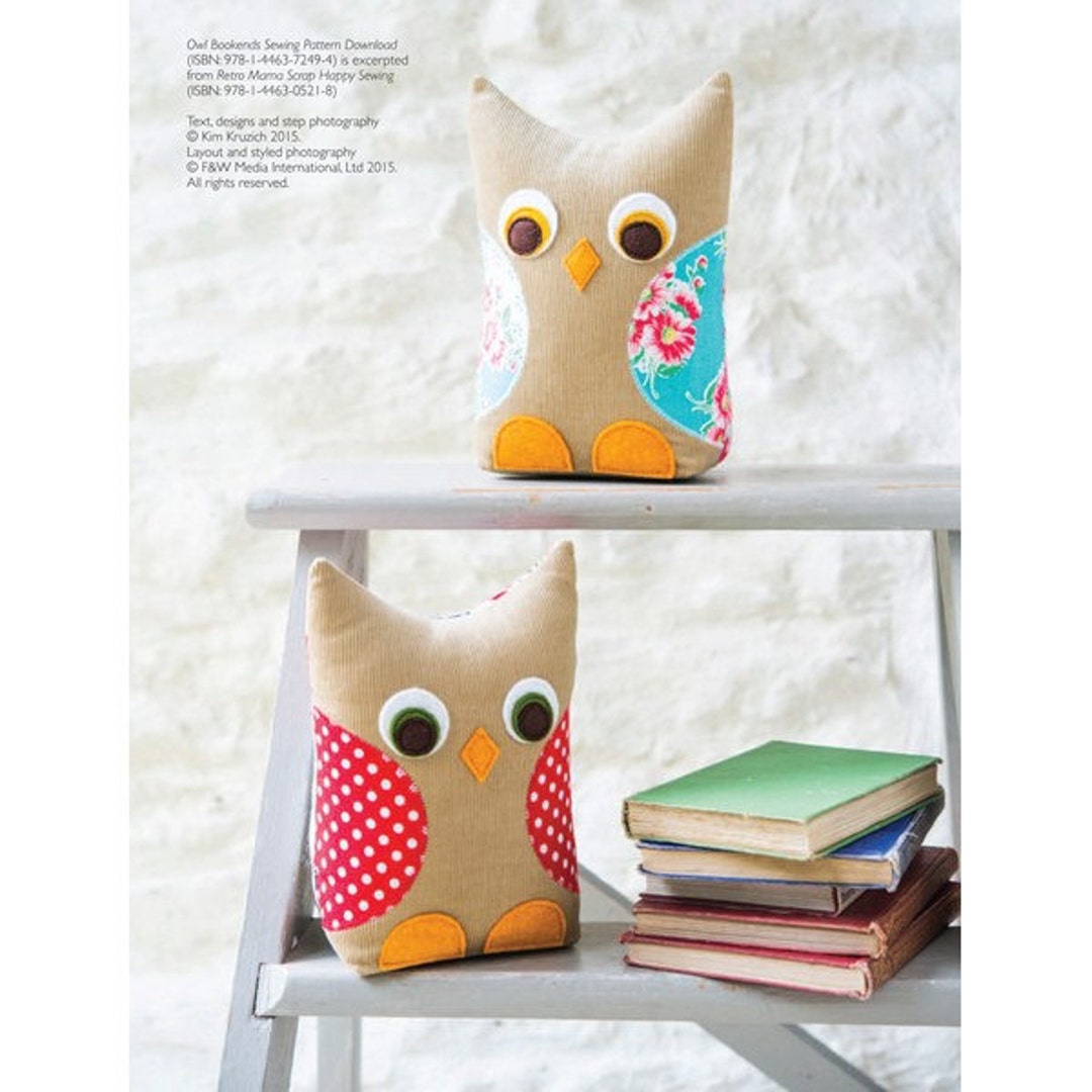 Owl Bookends Sewing Pattern Download - Etsy