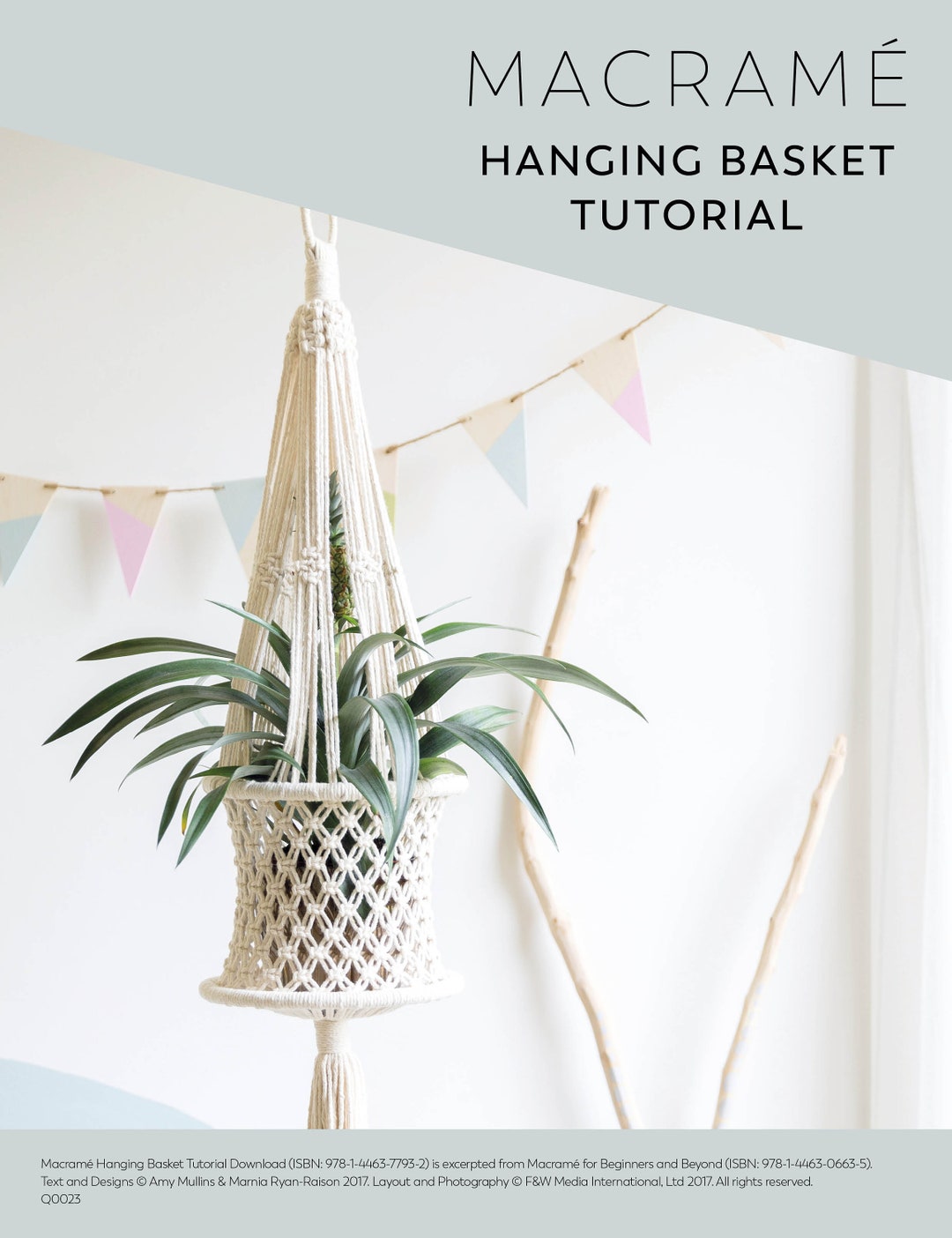 Macrame Hanging Basket Tutorial Download - Etsy