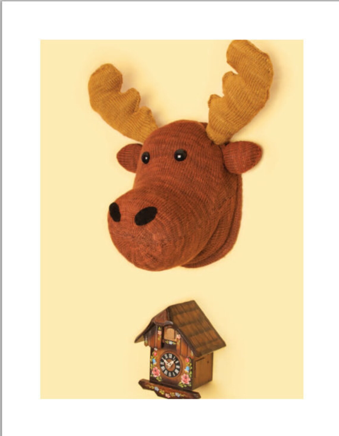 Moose Head Knitting Pattern Download - Etsy