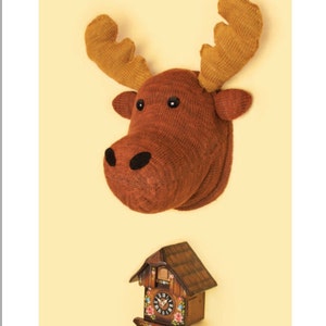 Moose Head Knitting Pattern Download - Etsy