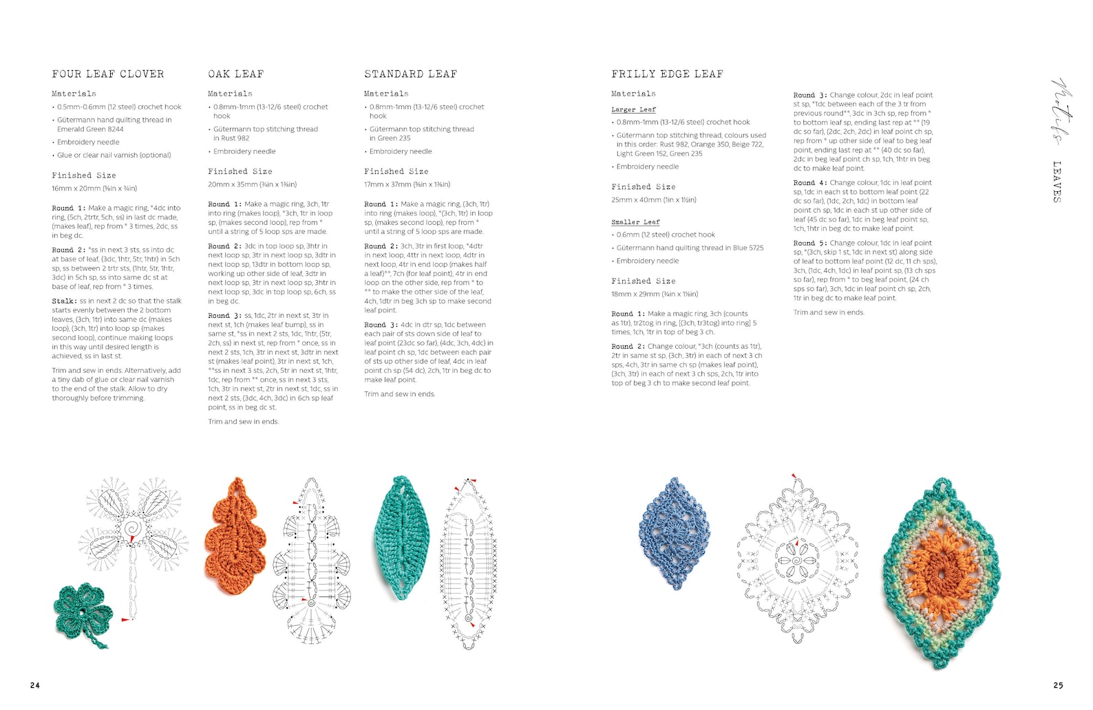 100 Micro Crochet Motifs Patterns and Charts for Tiny - Etsy Canada