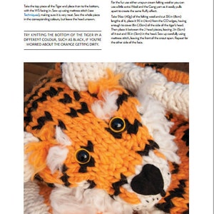 Tiger Rug Knitting Pattern Download - Etsy