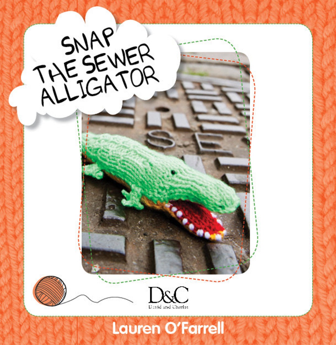 Snap the Sewer Alligator Knitting Pattern Download - Etsy