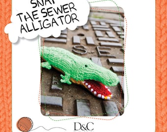 Alligator Knitting Pattern - Etsy