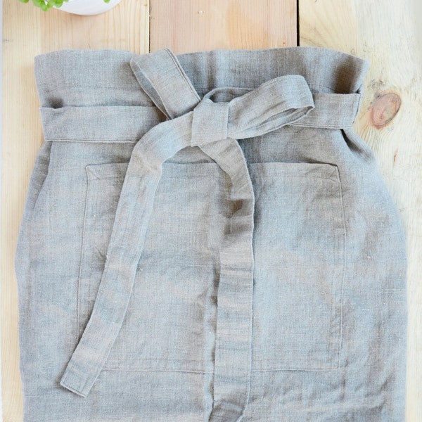 Natural Linen Apron - Etsy