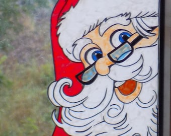 Santa Peeking Window - Etsy