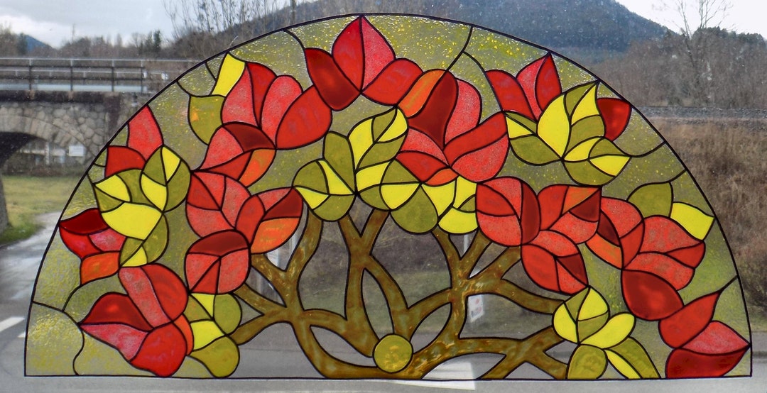 Wicoart Sticker Window Color Cling Vitrail Stained Glass Decal ...