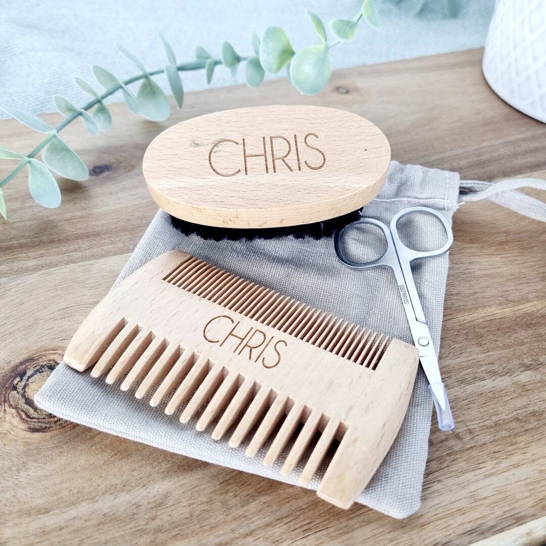 Personalised Mens Beard Grooming Set - Etsy UK