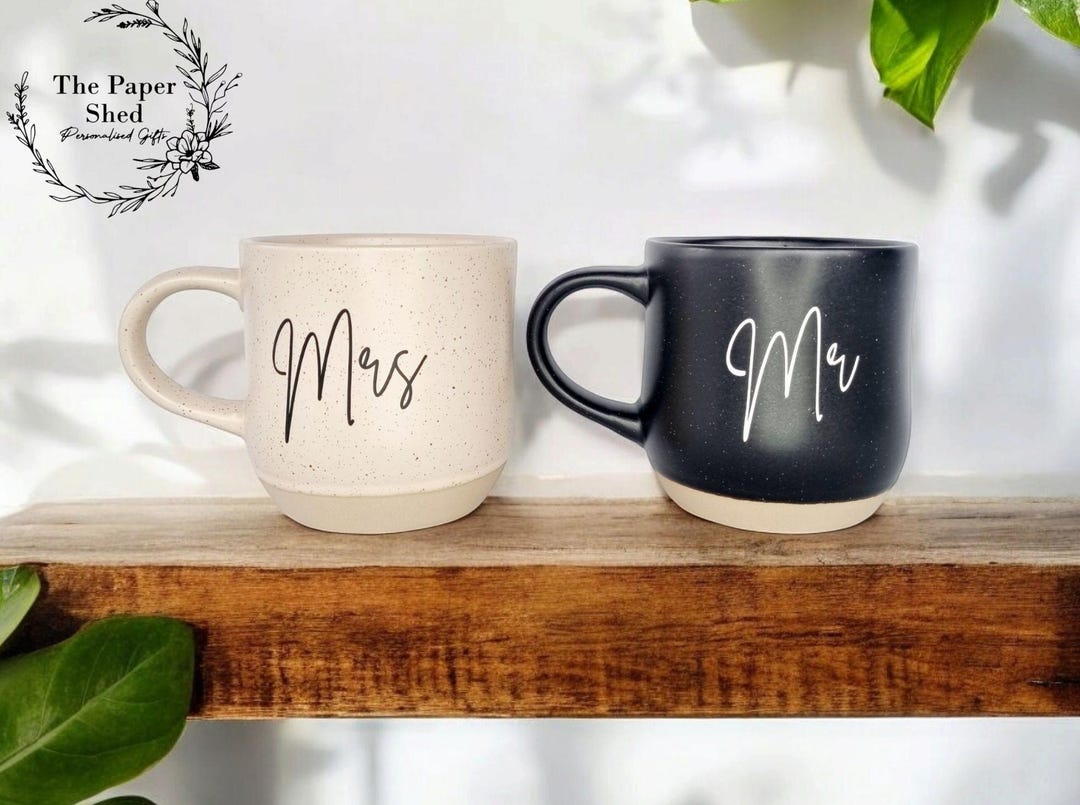 Personalised Biscuit Base Name Mug Birthday Gift Wedding Mr Mrs 1 Piece ...