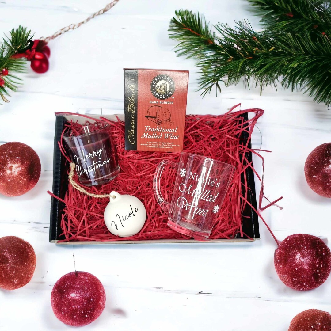 Mulled Wine Christmas Gift Set Hamper - Etsy UK