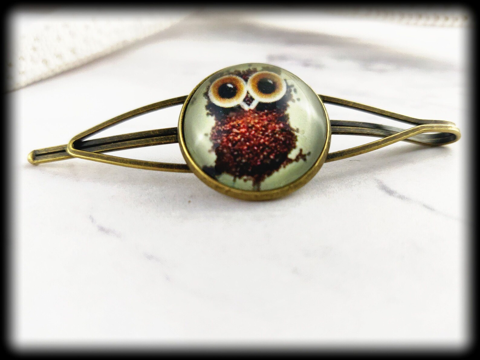 Hair Slide Owl Art Hair Clips for Women Beauty Owl Design Hair - Etsy