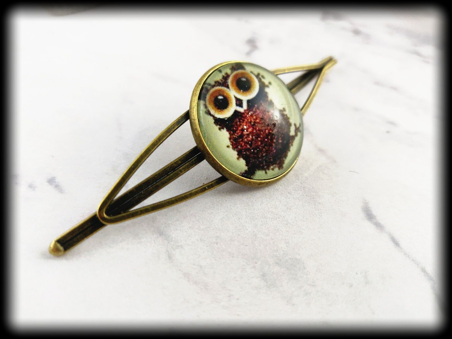 Hair Slide Owl Art Hair Clips for Women Beauty Owl Design Hair - Etsy