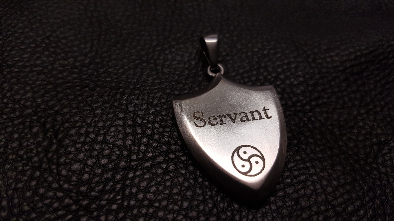 Exclusive BDSM Slave Servant Pendant Stainless Steel Crest - Etsy