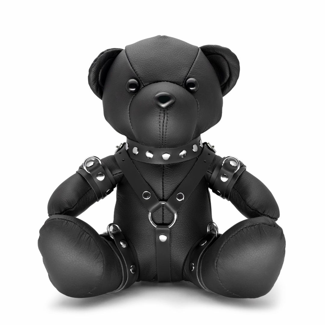 EDDY the BDSM Leather Teddy Bear - a Very Special Cuddly Toy for Daddy ...