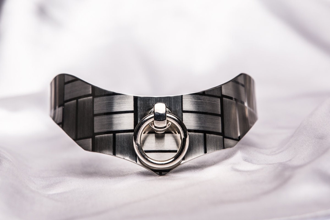 Collar BDSM Lockable Story of O Neck Corset Choker Stainless Steel Ring ...